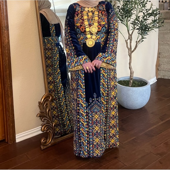 Kaftans | Custom Made Velvet Thobe Machine Made Hand Beaded Made In ...